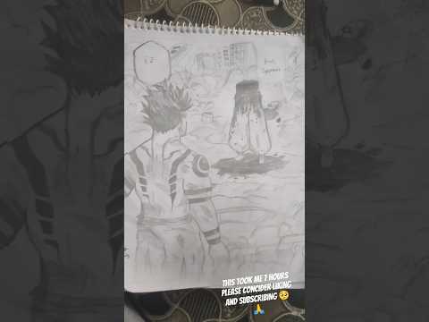 Gojo death manga panel drawing #howtodraw #gojofanart #drawing #gojovssukuna #gojodeath #jjk