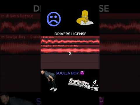 drivers license X soulja boy crank that - now i drive alone past your street tilt tok song sound