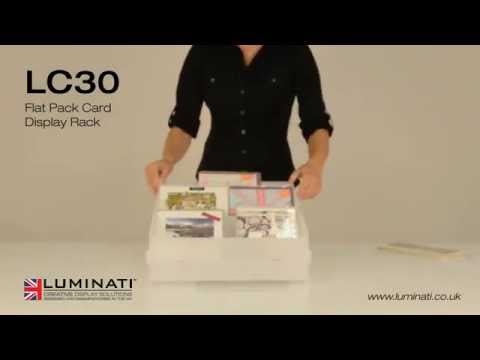 Luminati - Flat Pack Card Display Rack - Acrylic Greeting Card Display Stand - Luminati Ltd - UK