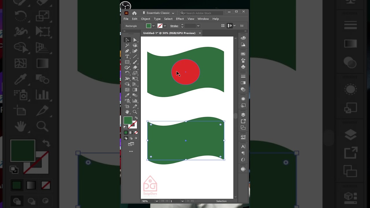 Easy way to make flag - Adobe Illustrator Tips & Tricks
