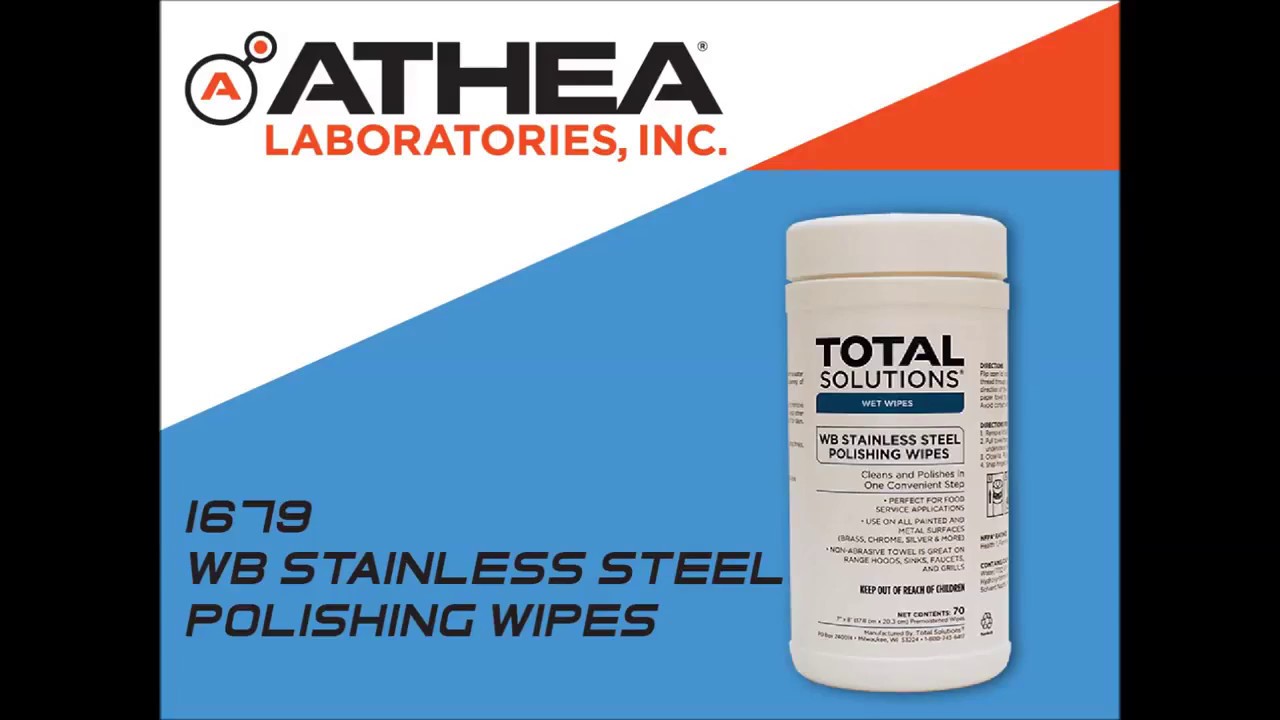 Total Solutions 1679 WB Stainless Steel Polishing Wipes Demo