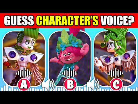 π Guess THE Trolls Band Together Characters by Their Voice? | Velvet, Veneer, Poppy