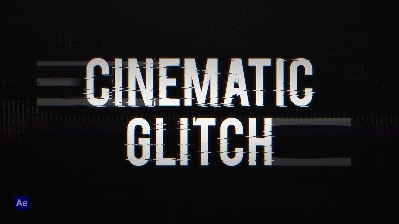 After Effects Glitch Text Animation Tutorial