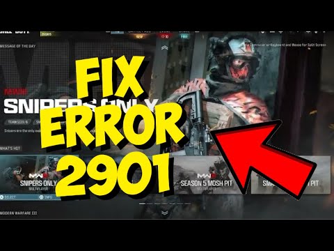 How To Fix Error Code 2901 in Modern Warfare 3 - Fix Lobby Not Found Error in MW3 / Warzone