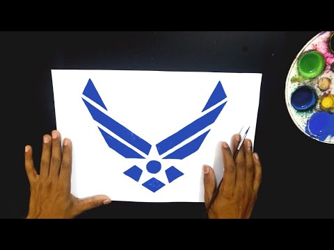 How to draw the US Air Force logo