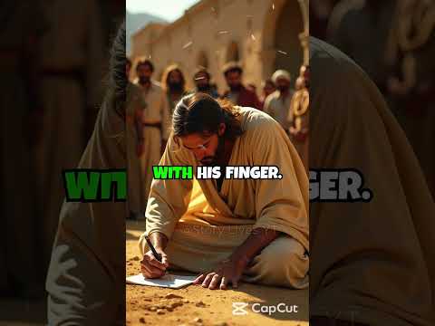 What is Jesus Write on the Ground? #bible #jesuschrist #jesus #jesussaves #bibleverse #biblestudy