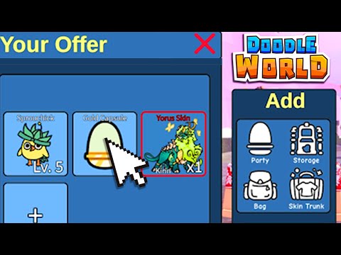 Doodle World TRADING 2.0 UPDATE! (Trade Skins, Items, Box Doodles)