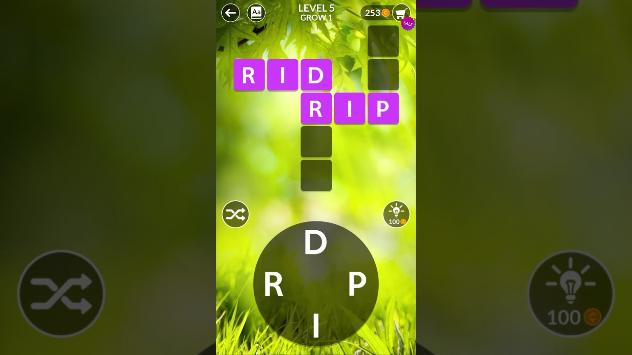 Wordscapes Level 5-8 GROW