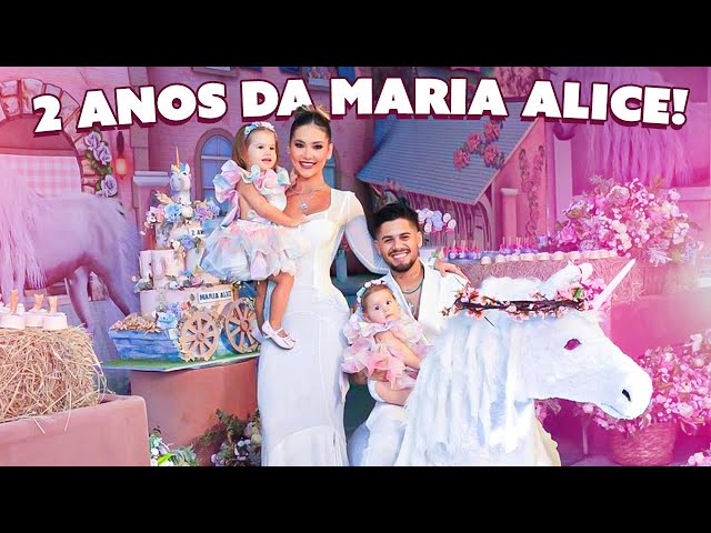 Virginia e Zé Felipe comemoram aniversário de Maria Alice em festa de ...