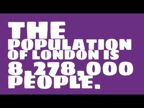 What is the population density of London?