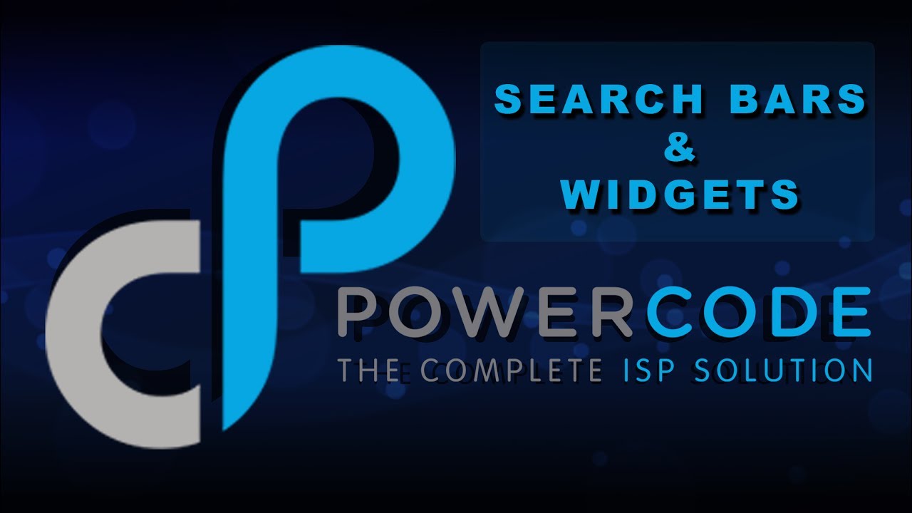 POWERCODE: Search Bars & Widgets
