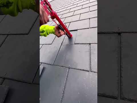 Slate hook repair #roofing #building #construction #roofer