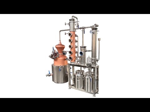 100 litre water bath and steam heated distillation units#distillery