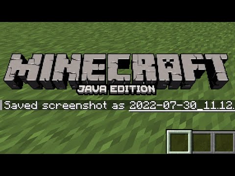 How To Take And Find A Minecraft Java Screenshot