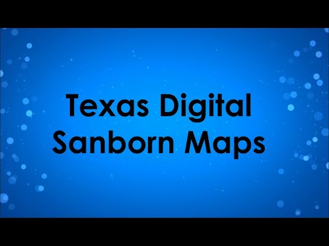 Texas Digital Sanborn Maps