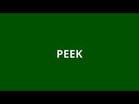 what is the meaning of PEEK