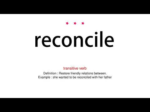How to pronounce reconcile - Vocab Today