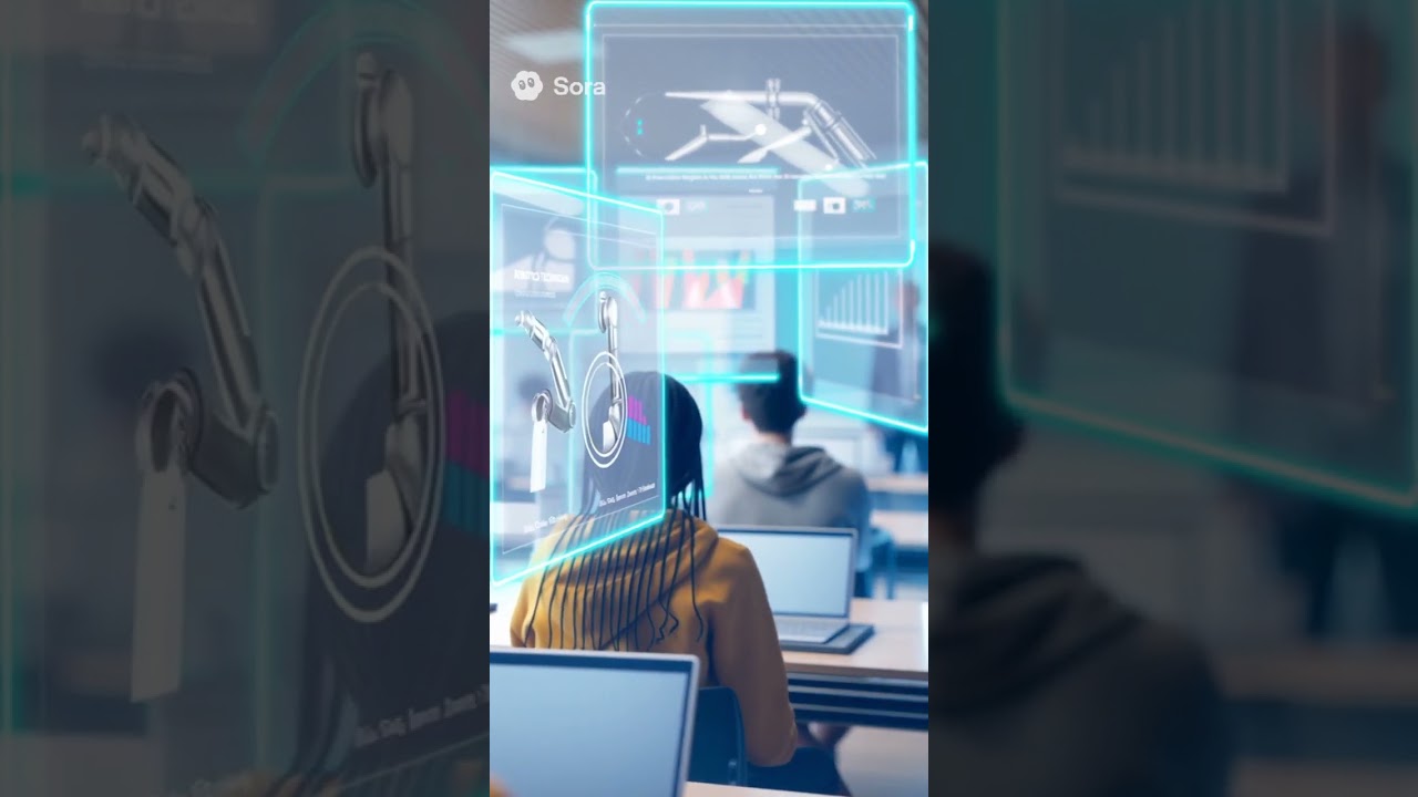 Forget boring lectures 🎓  #FutureOfEducation #VirtualCampus #EdTech #Sora #AI #EONReality #Metaverse