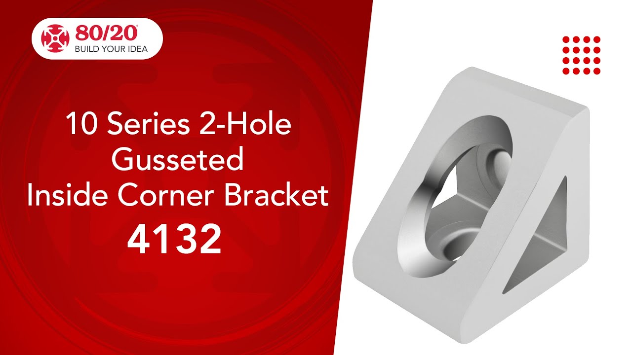 80/20: 10 Series Gusseted Inside Corner Bracket (4132)