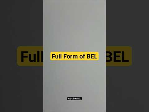 Full Form of BEL | Corporate Kurradu | #psu #maharatna #public #govt #education #gk #english #learn