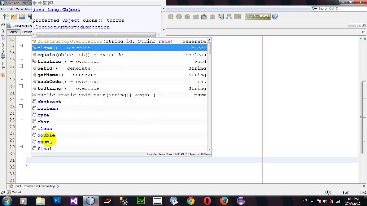 How to Use Constructor Overloading in Java Netbeans
