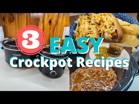 3 EASY CROCKPOT RECIPES || SLOW COOKER FAVORITES