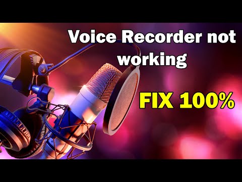 how to fix Voice Recorder not working in Windows 10 or 11