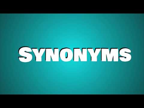 Synonyms! A Song About Synonyms