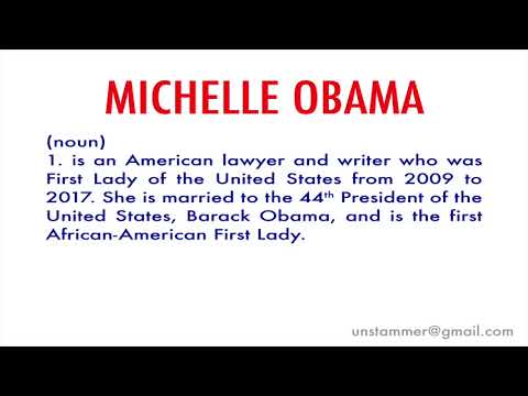 How to Pronounce Michelle Obama