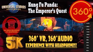 Kung Fu Panda The Emperor’s Quest 360 Front Row - Universal Studios Hollywood [5K 360° | 360° Audio]