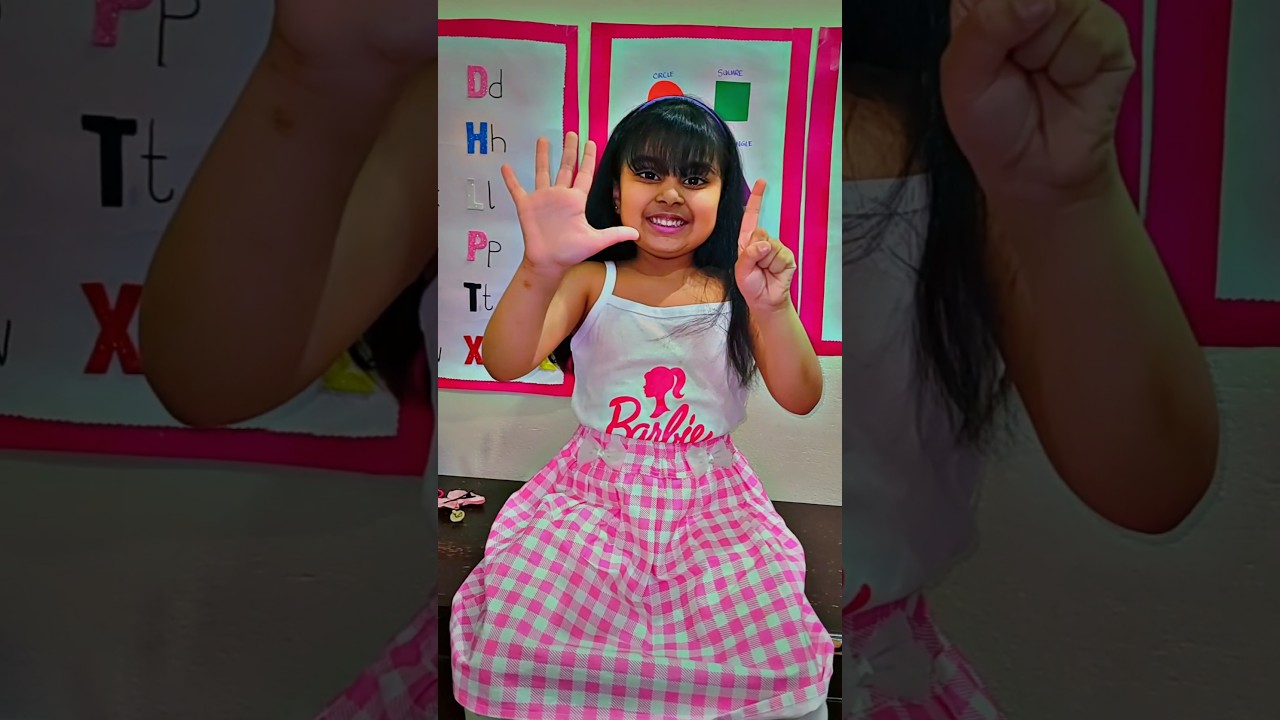 Numbers with action #shorts #trending #numbers #numbersong #numberlearning #learnnumbers #toddlers