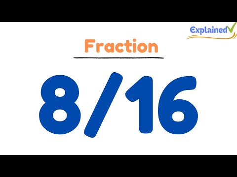 How to Simplify the Fraction 8/16