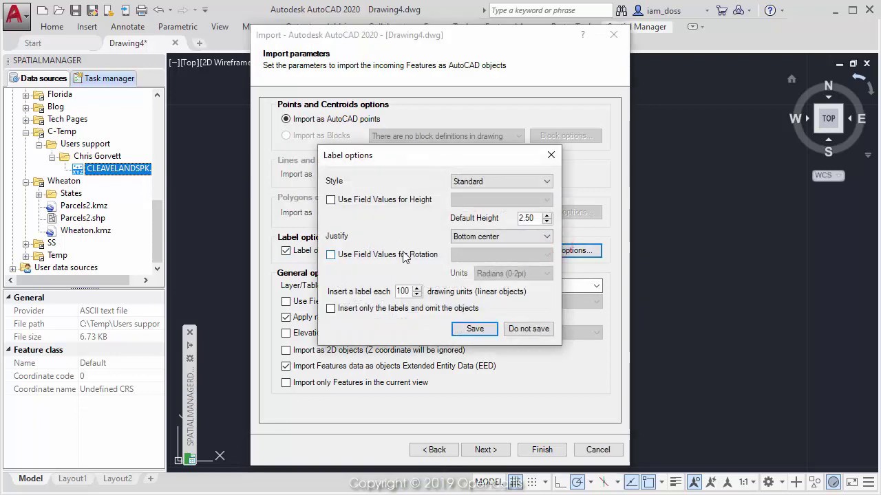 Importing CSV (Coordinates and data) (AutoCAD) (SR)