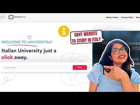 How to use New Universitaly website to Study in Italy ? Find courses, Scholarship.