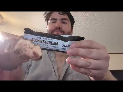 Barebells Cookies and Cream Flavored Protein Bar Review!