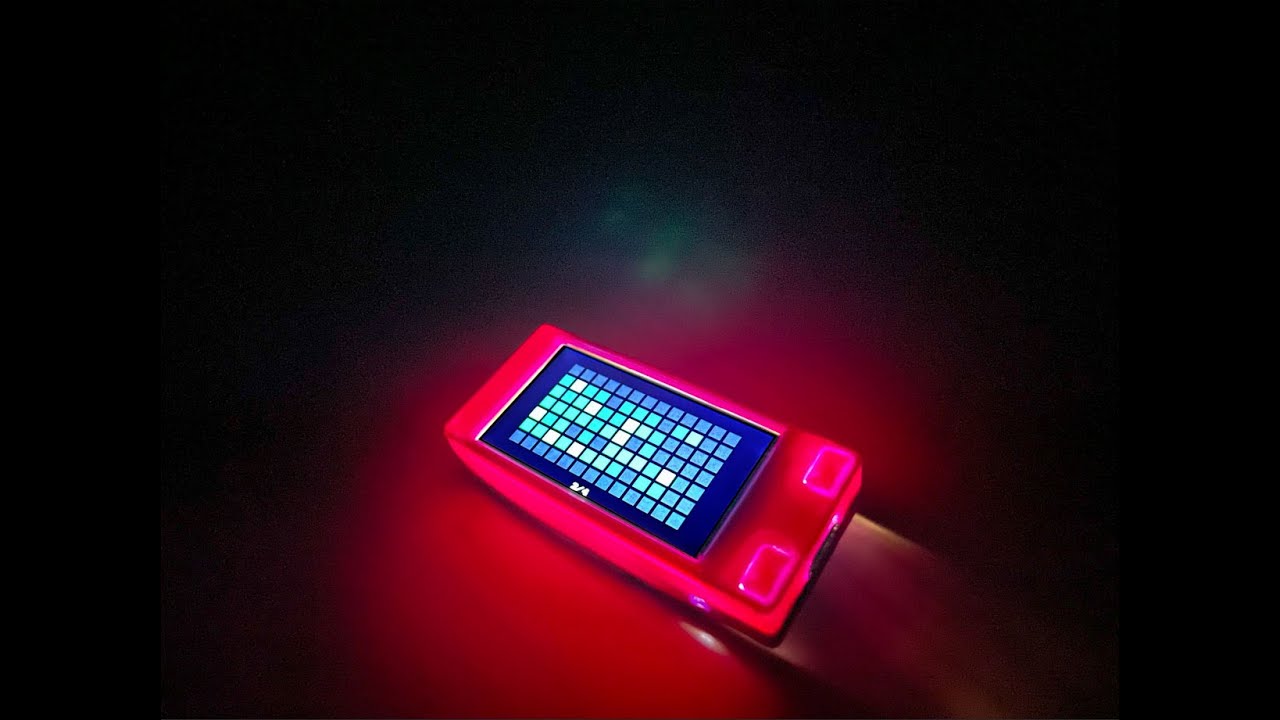 Handmade github contributions calendar device