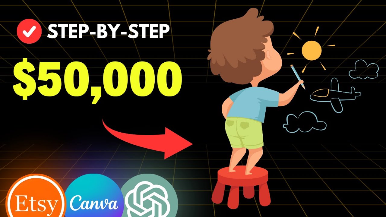 How I Made $50,000 Selling AI Coloring Pages on Etsy (Step-by-Step Tutorial)