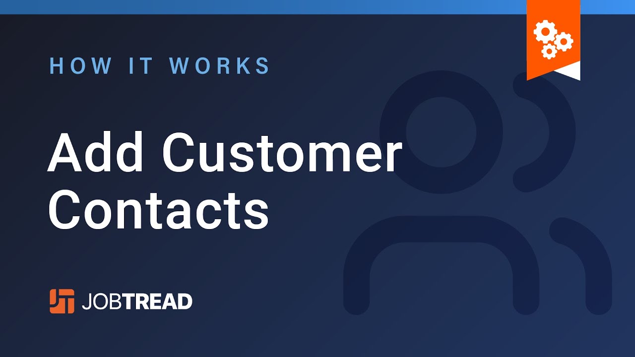 Add Customer Contacts