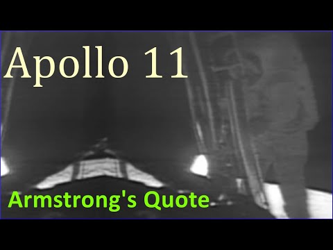 Apollo 11 Neil Armstrong - "One Small Step..."
