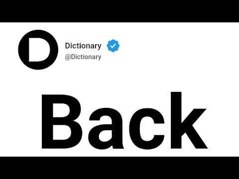 Back Meaning In English