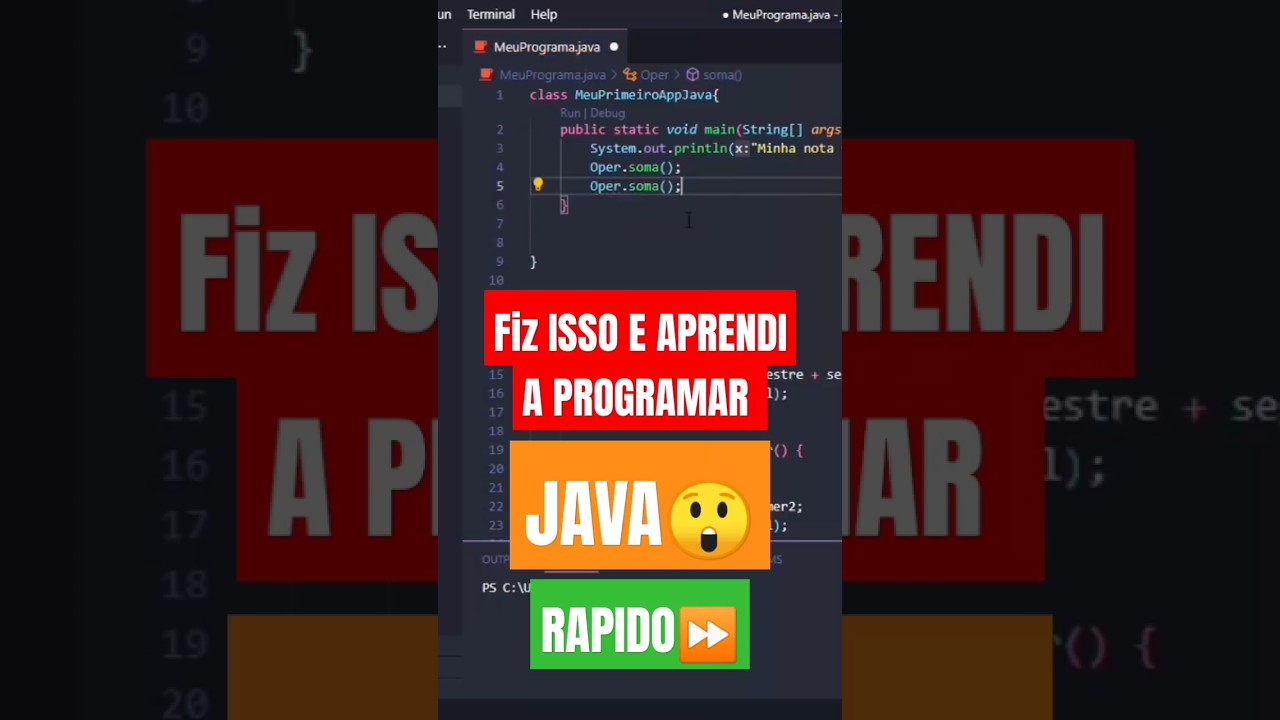 HOW TO LEARN JAVA PROGRAMMING FAST! #shorts #viral