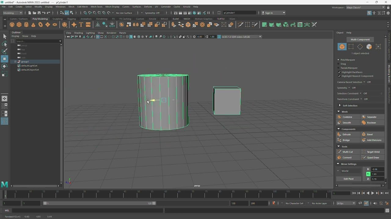 Grouping and Parenting Objects in Maya | Beginner 3D Tutorial Day 6
