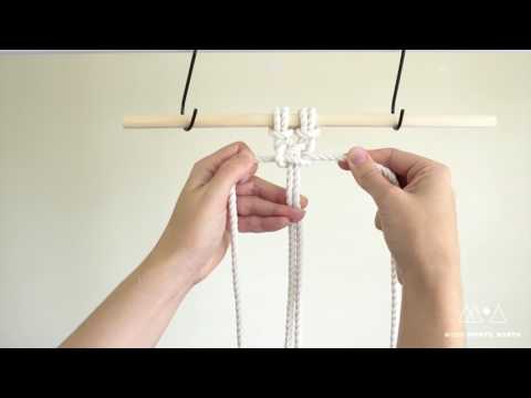 Square Knot - How to Tie a Macrame Square Knot