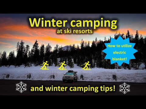 Ski resort camping in Oregon and winter SUV camping tips