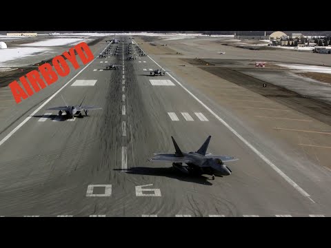 U.S. Air Force F-22 Raptor Elephant Walk