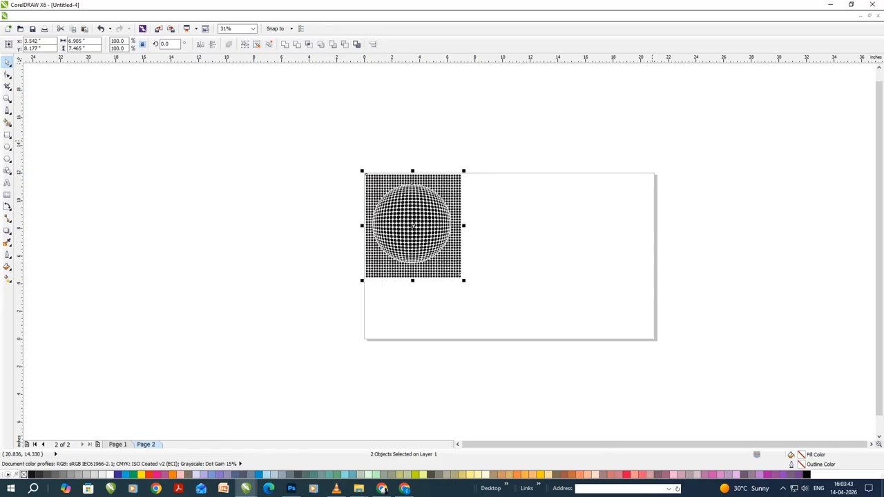 How to create 3D Halftone Sphere in CorelDRAW