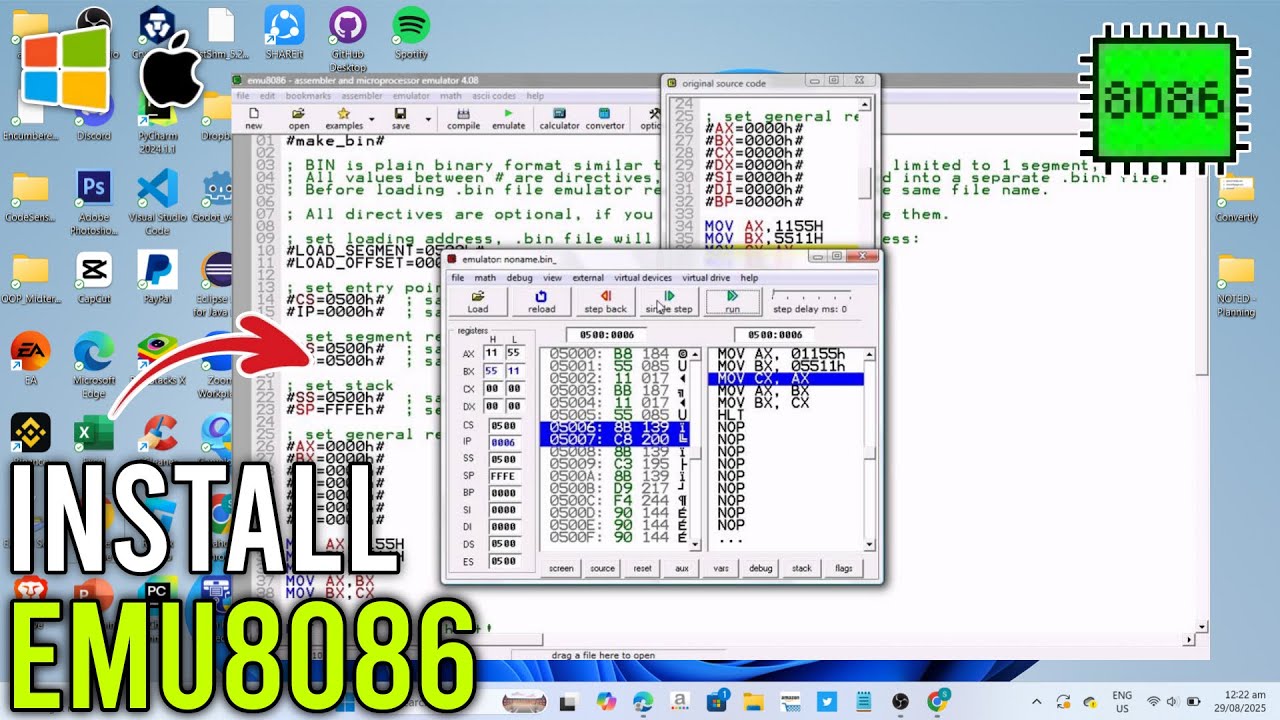 How to Download EMU8086 on Your PC or Laptop - Full Tutorial (2025)
