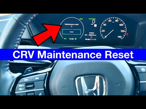 2023 -2024 Honda CRV Oil Maintenance Reset / two methods