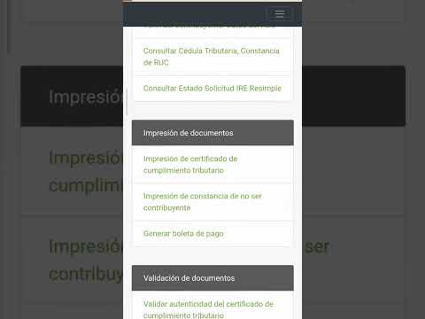 Obtención del certificado de cumplimiento tributario a través de nuestra web www.set.gov.py