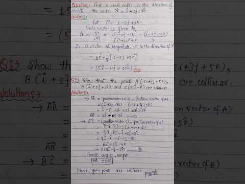 How to find a unit vector